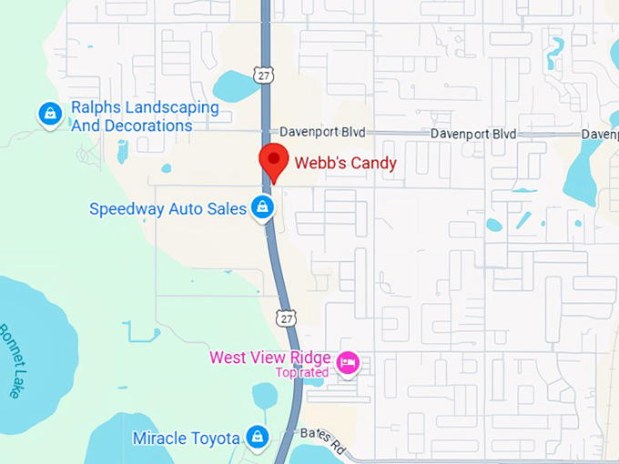 16. webb's candy map