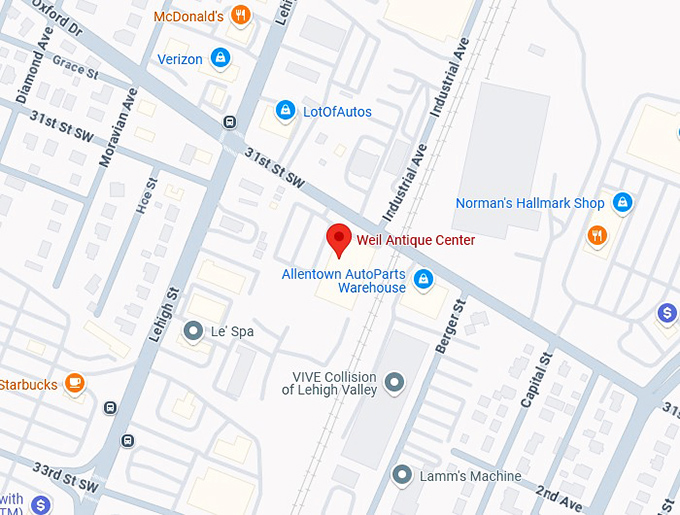 16. weil antique center map