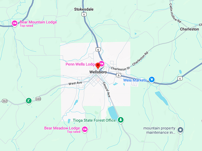 16. wellsboro map