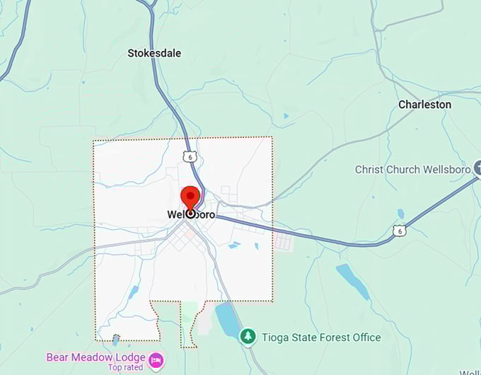 16. wellsboro, pa map
