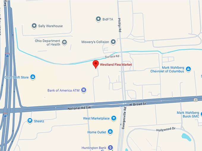 16. westland flea market map