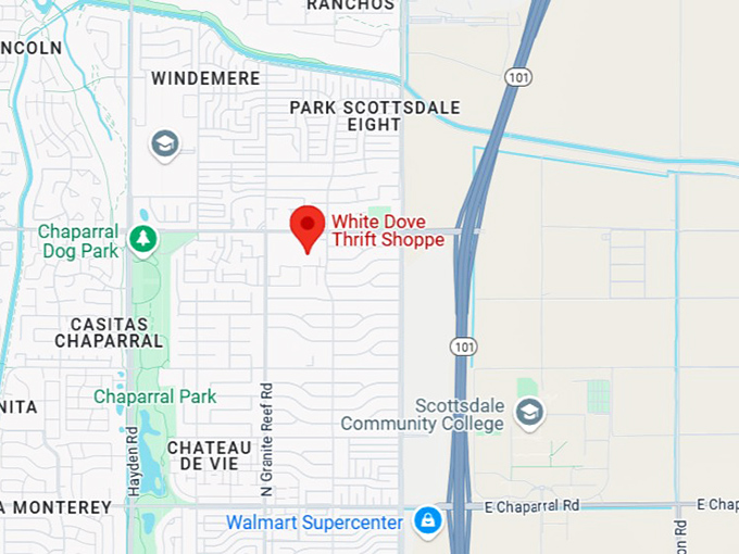 16. white dove thrift shoppe map