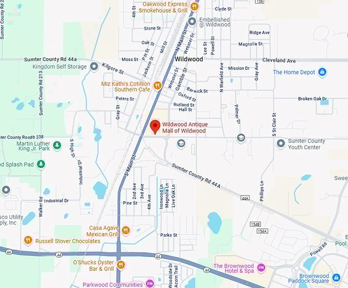 16. wildwood antique mall of wildwood map