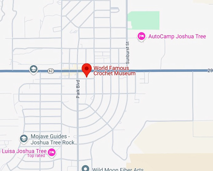 16. world famous crochet museum map