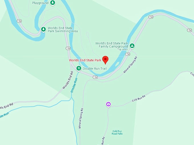 16. worlds end state park map