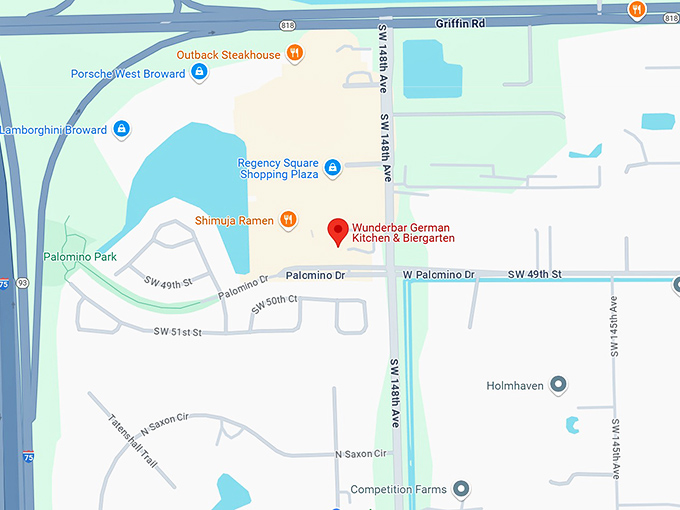 wunderbar german kitchen & biergarten map