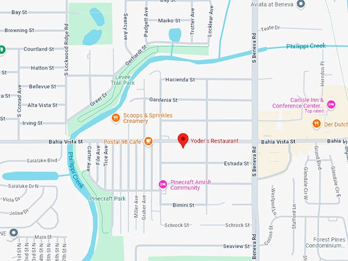 16. yoder's restaurant map