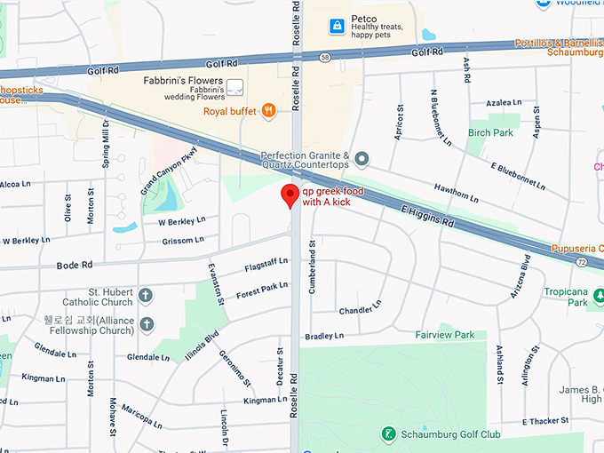 16. qp greek food with a kick map