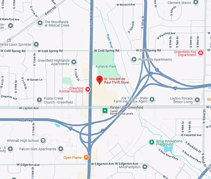 16.st. vincent de paul thrift store map