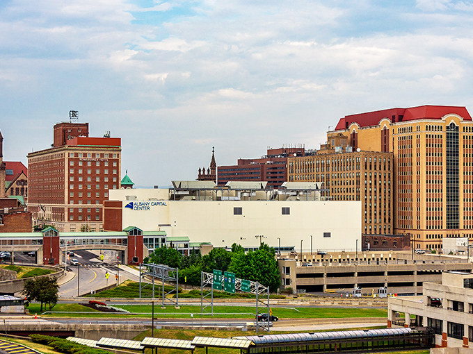Albany's downtown skyline proves that state capitals can have serious architectural swagger without the Manhattan attitude.