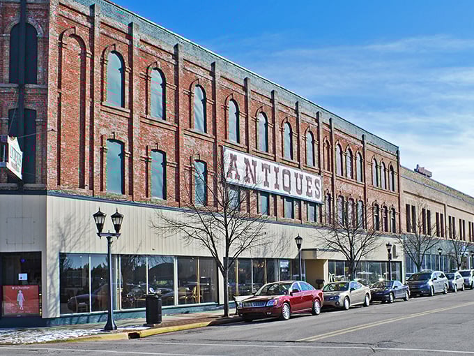 Bay City's historic downtown: "Brick buildings with stories to tell! Bay City's charming antique district invites you to hunt for treasures while your wallet stays happy."