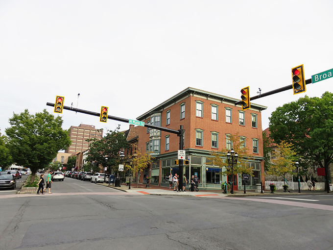 Bethlehem's historic downtown intersection feels like a movie set where you're the star of your own small-town romance.