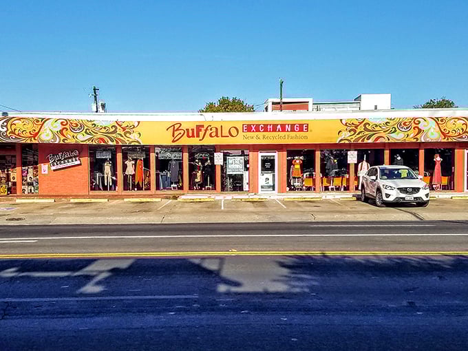 Buffalo Exchange (Austin): "That vibrant orange storefront is like Austin itself &ndash; impossible to ignore and bursting with personality!"