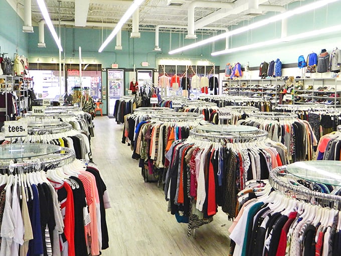 Rack after rack of fashion treasures await at Buffalo Exchange, where yesterday's styles become tomorrow's statement pieces.