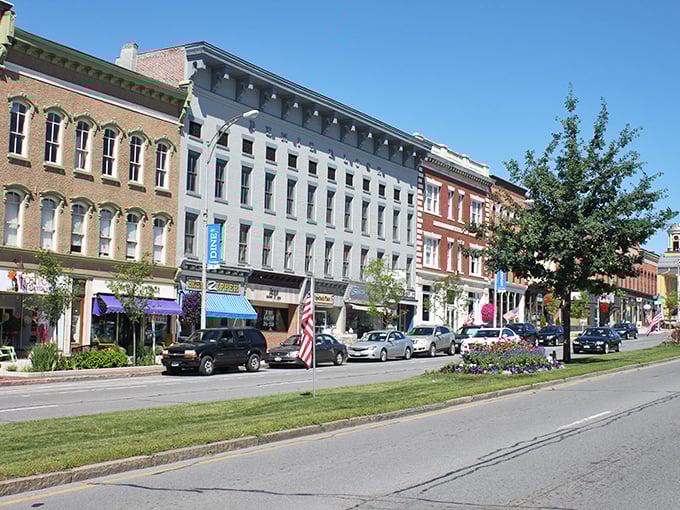 Canandaigua's historic main street looks like a movie set where small-town America still thrives with local shops and genuine charm.