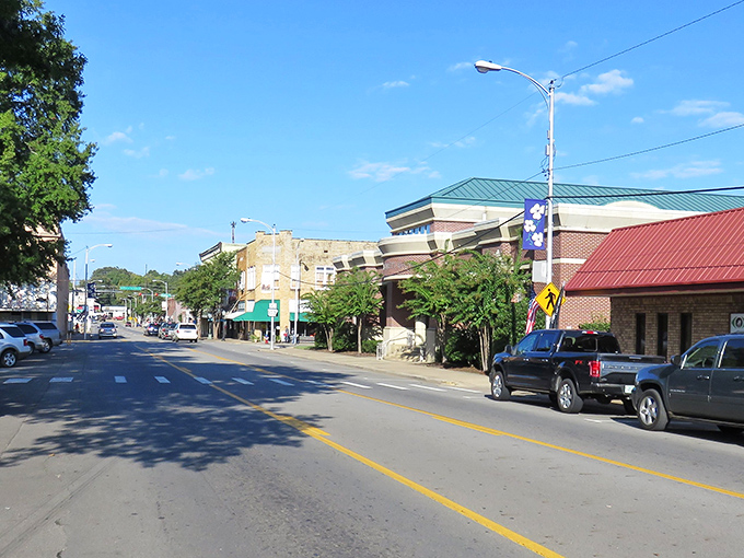 Downtown Clarksville welcomes you with its classic Main Street charm. Those brick buildings have stories to tell if you've got time to listen!