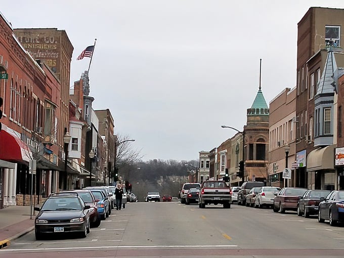 Downtown Decorah beckons with its historic charm and brick buildings. Main Street feels like stepping into a Norman Rockwell painting!