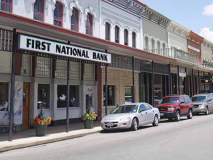 Granbury's historic courthouse square where time moves slower than molasses on a winter morning.