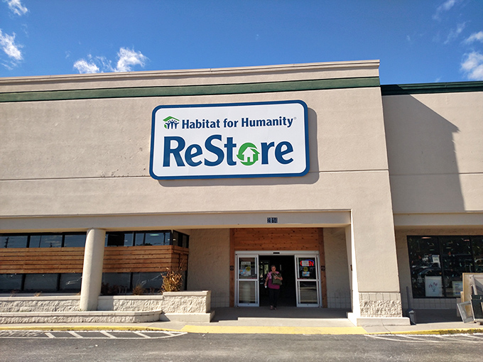 The West Columbia ReStore, where one person's discarded chandelier becomes another's living room masterpiece. Home renovation dreams on a ramen noodle budget!