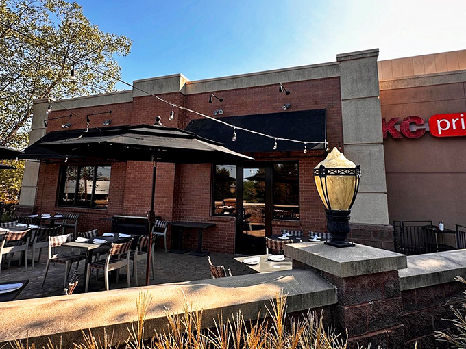 KC Prime's outdoor patio beckons with promise &ndash; the perfect stage for their legendary steaks and that first sip of bourbon.