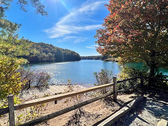 Lake Keowee's blue waters rival the Caribbean, without the passport drama or overpriced drinks.