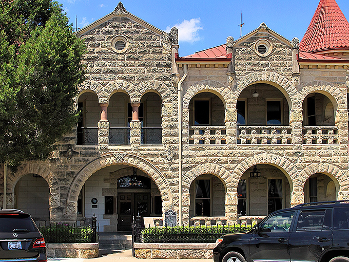 Kerrville's historic stone courthouse stands like a Texas-sized wedding cake &ndash; stately, impressive, and built to last through anything the Hill Country throws at it.