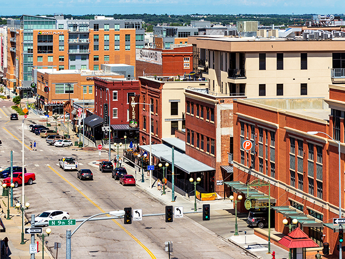 Lincoln's vibrant downtown showcases historic brick buildings alongside modern developments, creating a perfect blend of old and new Nebraska charm.