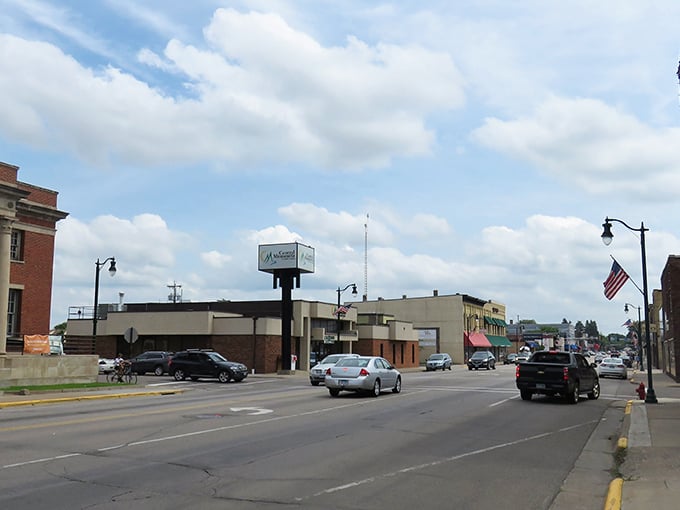 Little Falls' main street whispers stories of simpler times when neighbors knew your coffee order by heart.