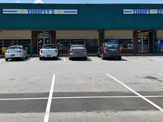 Prime Thrift's unassuming storefront hides a treasure trove within. Like finding the wardrobe to Narnia, but with vintage sweaters instead of snow.