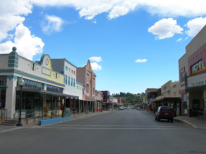 Historic Silver City's colorful downtown looks like a movie set where the Wild West got a fresh coat of paint.