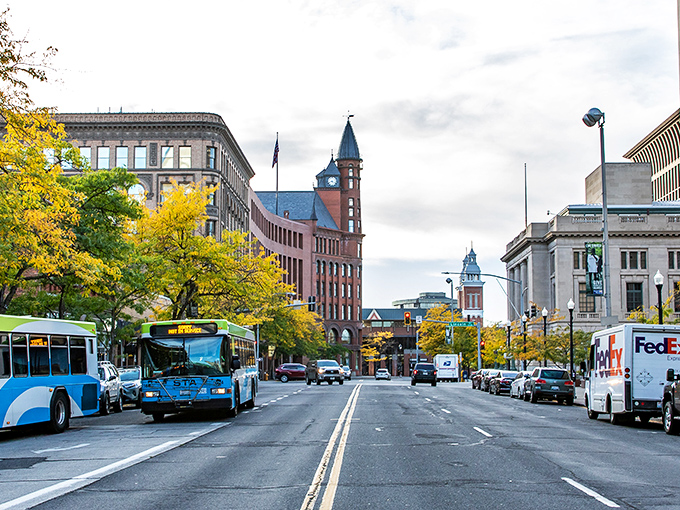Downtown Spokane's historic charm shines with its iconic clock tower and brick buildings. Big city amenities with small-town prices!