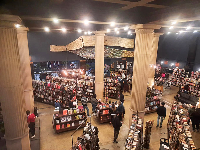 The Last Bookstore's grand columns and soaring ceilings make you feel like you're browsing in a literary cathedral.
