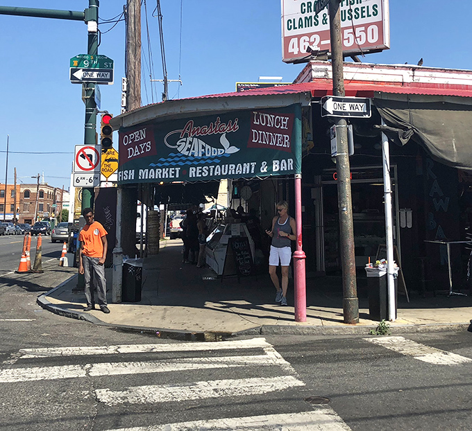 Where Washington Avenue meets seafood paradise. This corner spot has been reeling in Philly seafood lovers for generations.