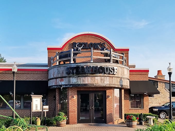 That giant barrel entrance at Beelow's isn't subtle, but neither is your hunger for a perfectly seared ribeye.