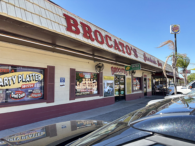 Brocato's exterior speaks volumes: "Fancy? No. Life-changing Cuban sandwiches? Absolutely."