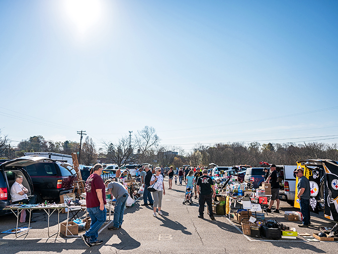 Early birds catch the deals at Butler's outdoor market. The thrill of discovery hangs in the air like morning mist.