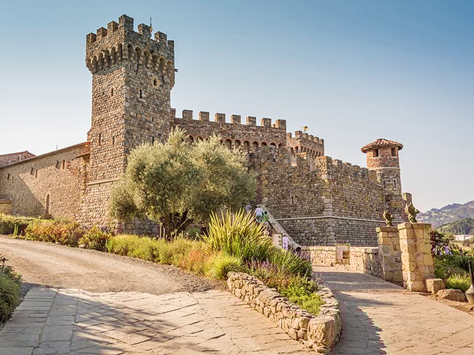This isn't a movie set &ndash; it's the real deal. Authentic stonework and olive trees make this Napa Valley castle truly magnificent.