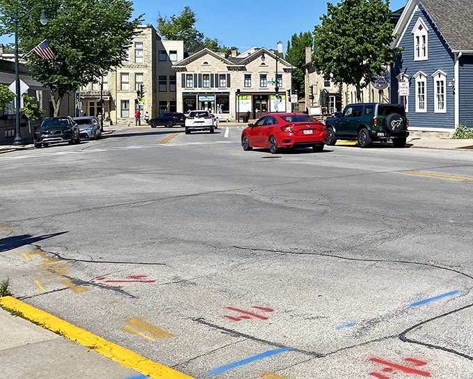 Downtown Cedarburg looks like a movie set, but it's the real deal. Norman Rockwell would feel right at home here.