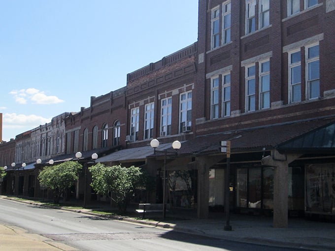 These charming storefronts have witnessed decades of Kansas life, standing proud like sentinels of small-town affordability.