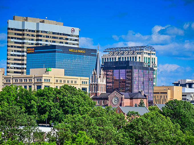 The heart of Columbia blends modern glass with historic charm, all wrapped in a blanket of Southern affordability.