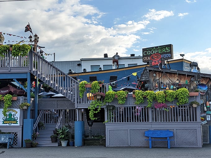 When a pirate ship crashes into downtown Scranton, you know the seafood's going to be epic.
