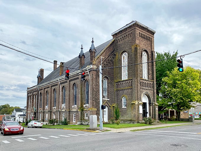 This beautiful brick church stands as a testament to Danville's rich history, where tradition meets modern healthcare just blocks away.
