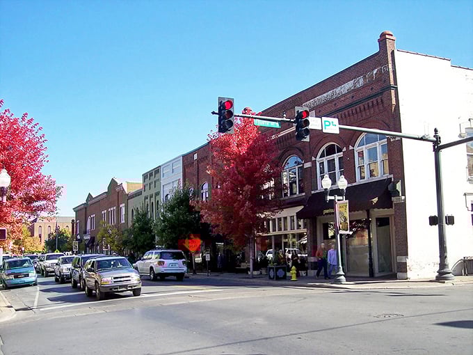 Fall in Franklin brings a burst of color to complement those gorgeous red brick buildings downtown.