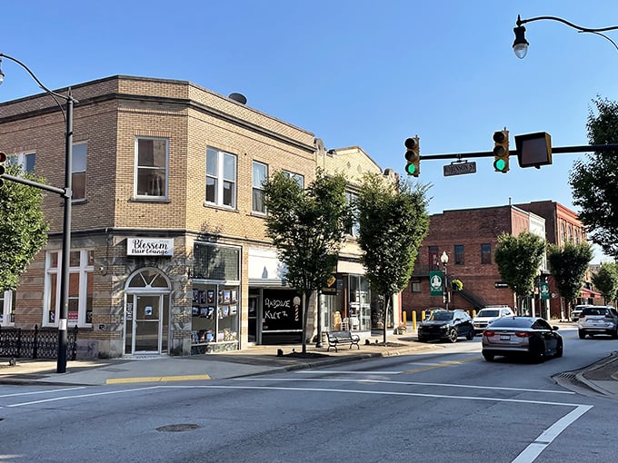 Main Street Gaffney offers that perfect blend of yesterday's architecture with today's small businesses. Norman Rockwell would've set up his easel right here.