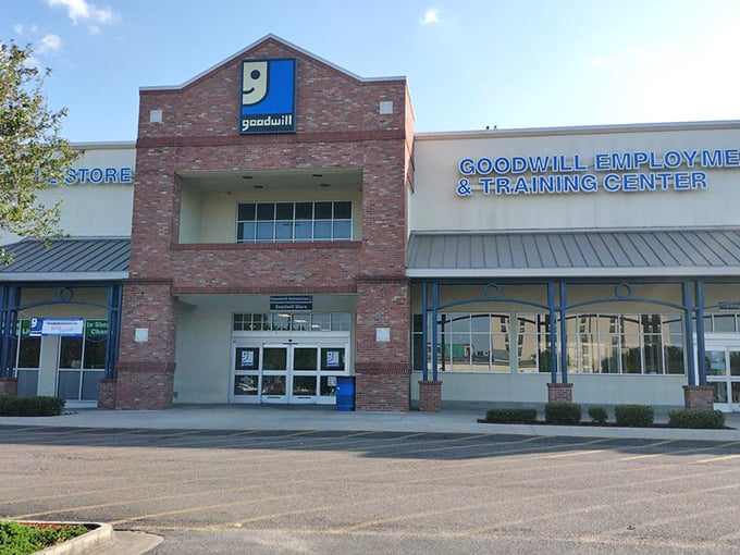 This isn't just a store entrance&mdash;it's the portal to possibility where one person's castoffs become another's treasures.