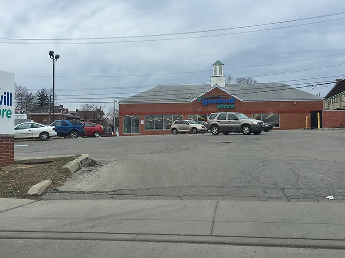 Spacious parking and a welcoming entrance &ndash; this Goodwill is ready for your treasure-hunting expedition any day of the week.