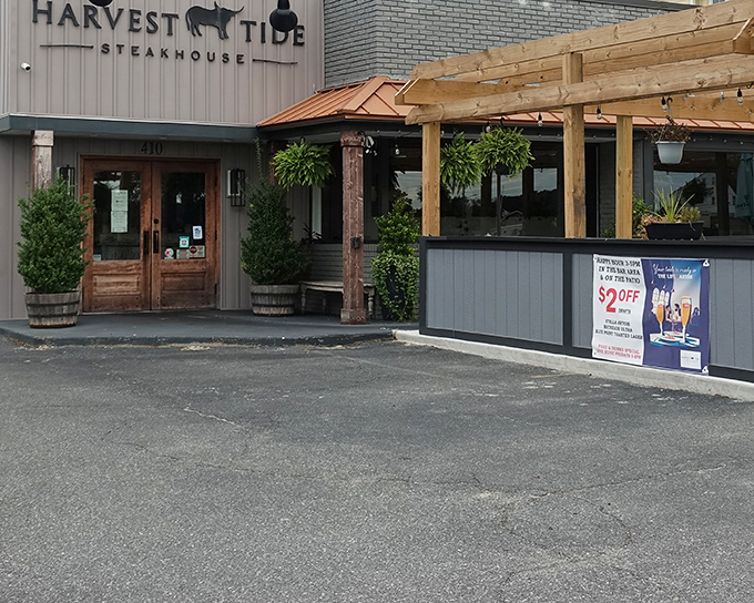 Wooden beams and hanging plants create that "I've discovered something special" feeling before you even taste their perfectly seared steaks.