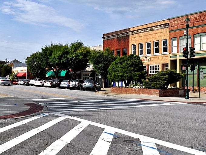 Historic buildings line Hendersonville's downtown, where shopping local isn't just a trend—it's a tradition dating back generations.