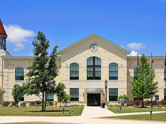 Modern meets historic in Kerrville's civic buildings, where limestone walls and Texas pride create spaces that serve the community while honoring the past.