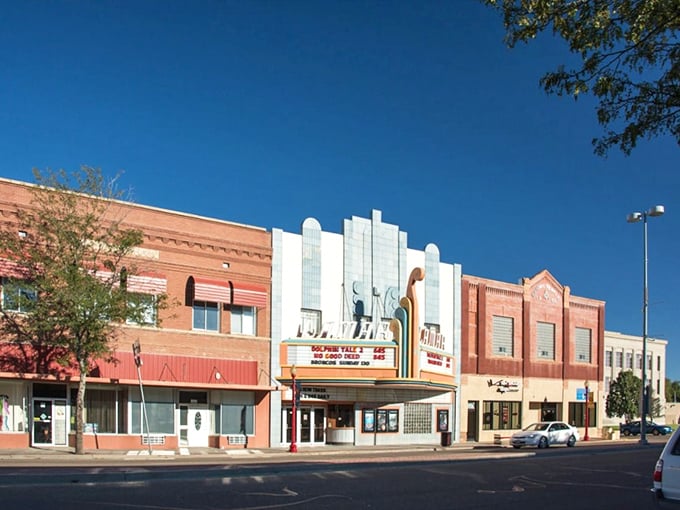 That classic theater marquee isn't just showing movies&mdash;it's preserving a slice of Americana where tickets don't require a second mortgage.
